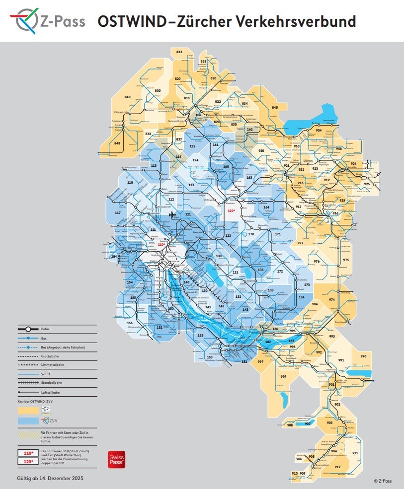 Zones & Zone Maps | ZVV