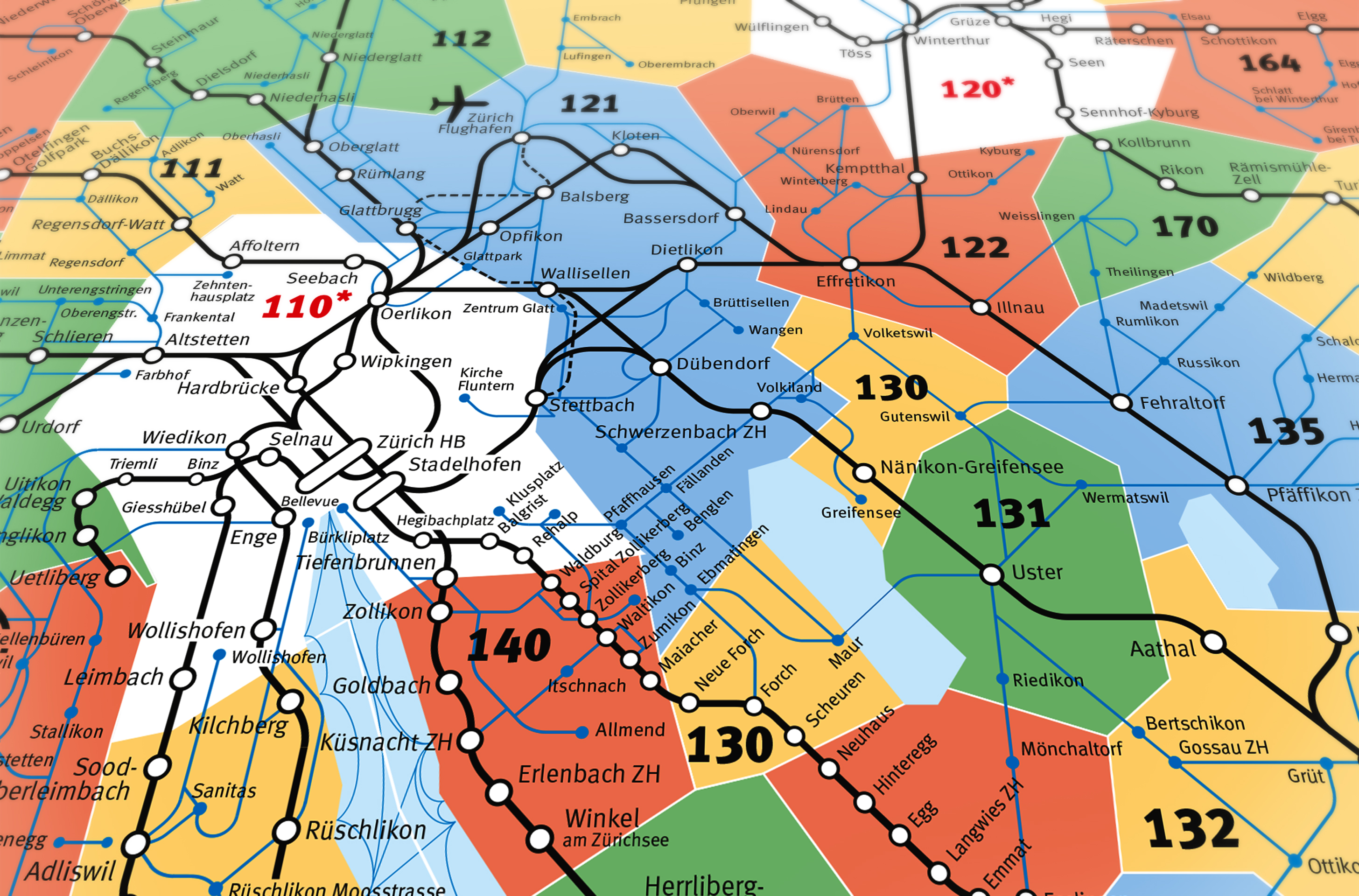 Zones and network maps | ZVV